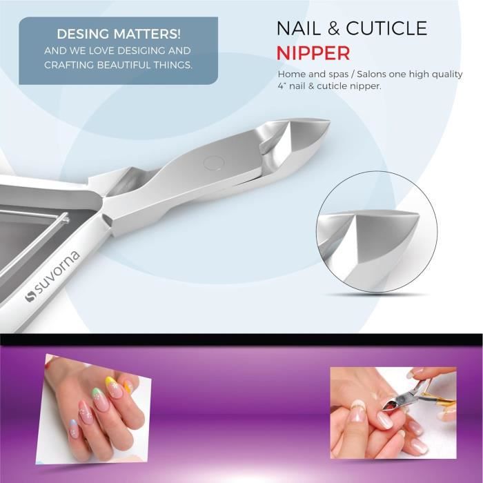 Kit Manucure Pedicure Coupe Ongle Incarné, Limes A Ongles ...