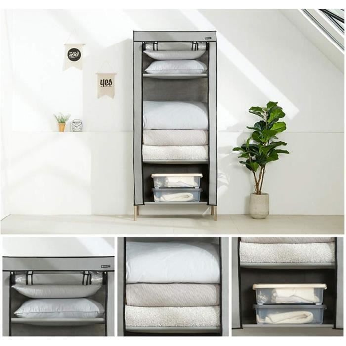 Garde-Robe Armoire Penderie Simple Armoire Armoire de Rangement Accueil ...