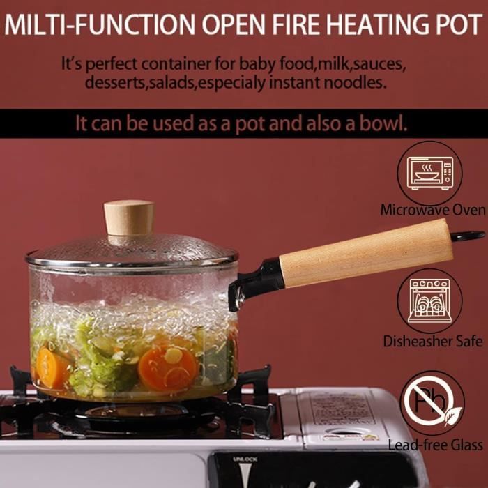 Marmite En Verre Pour Cuisiner Sur Une Cuisinière, Ustensiles De ...