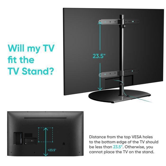 ONKRON Pied TV universel pivotant 360° pour 32–65 pouces, jusqu’à 35 kg ...