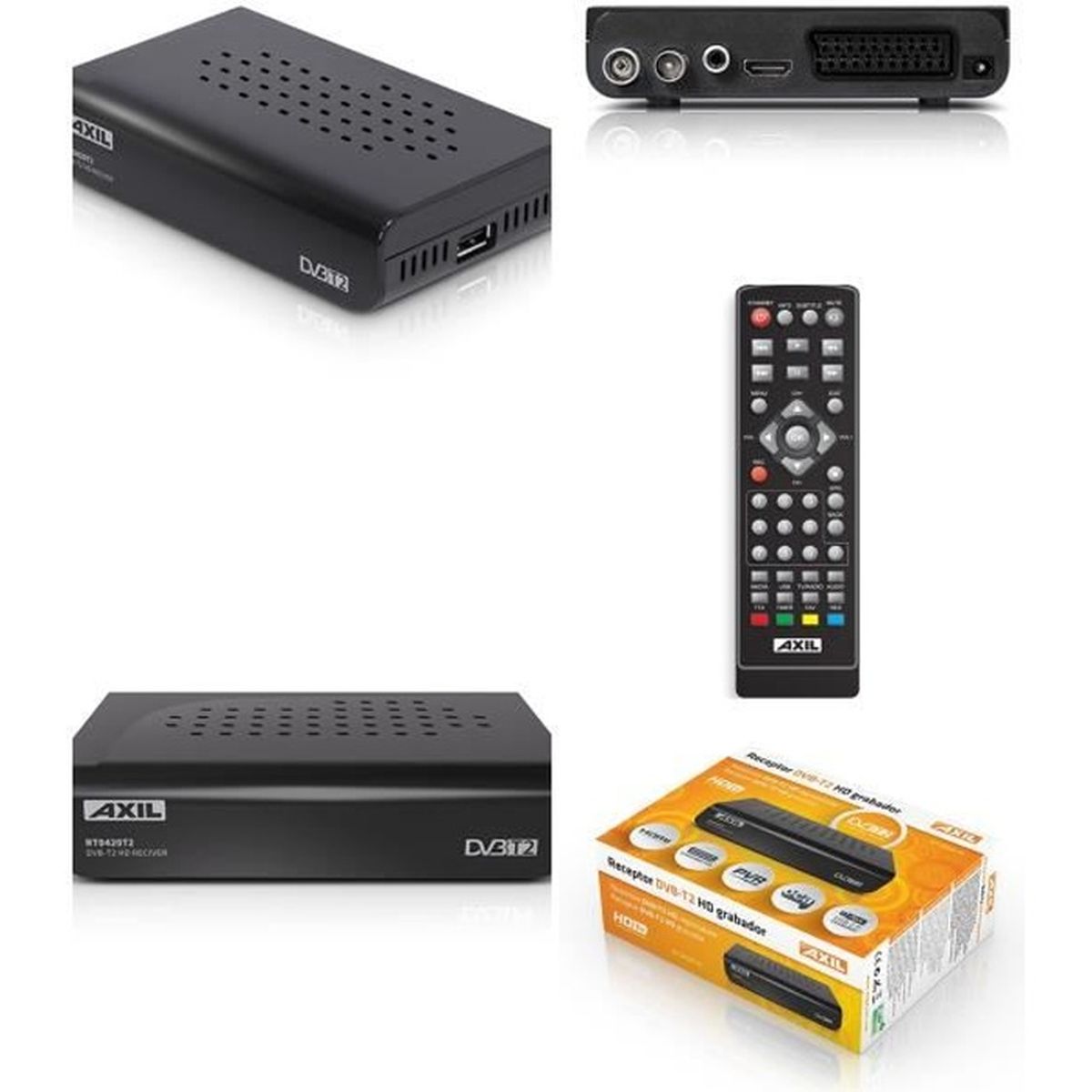 Décodeur Récepteur numérique terrestre TV TNT DVB-T2 HD HDMI ...