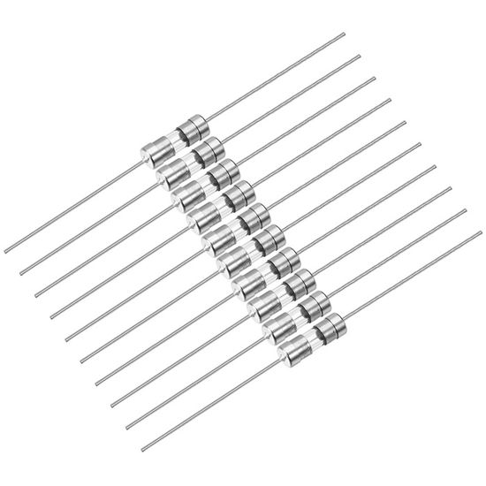 Fusible SOURCING MAP Fusible à Lente Fusion Temporisation Axial Verre Fusibles 3.6mm X 10mm 250V ...