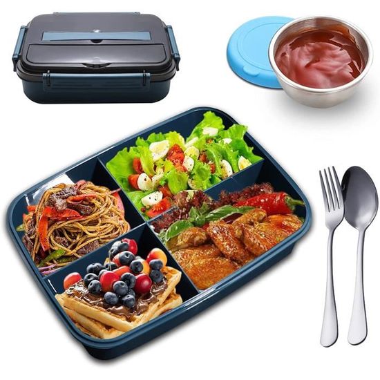 Lunch Box Kit, Boîte à Bento en Plastique, Boite Bento avec 4 ...