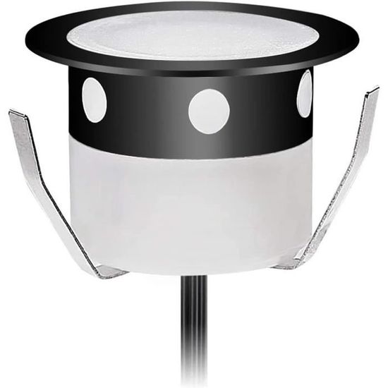 Spots LED EclairageEncastrable Extérieur IP67 Acier inoxydable Noir ...