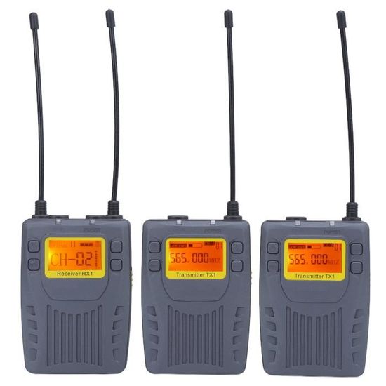 VBESTLIFE Micro-cravate sans fil UHF double canal Manbily UHF Dual ...