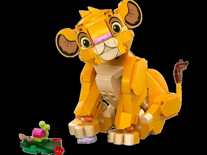 LEGO Disney 43243 Simba, le bébé du Roi lion Idée Cadeau,Maquette ...