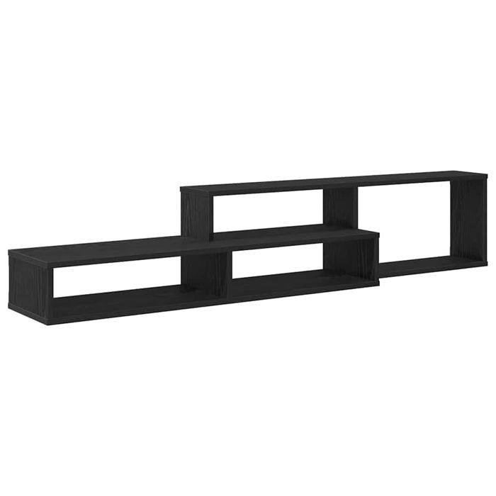 Support TV mural moderne - vidaXL - Bois d'ingénierie - 150x25x28,5 cm ...