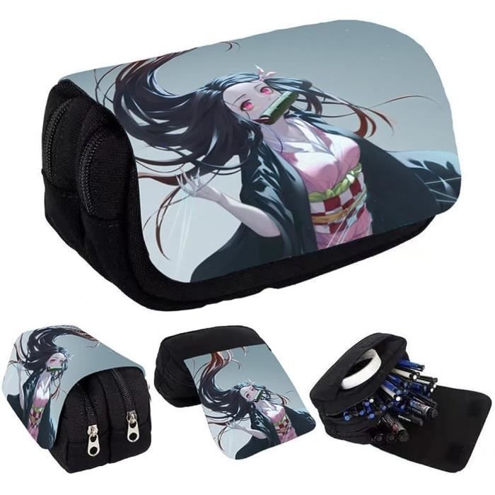 Anime Demon Slayer Trousse À Crayons Grande Capacité Nezuko Tanjiro Sac ...