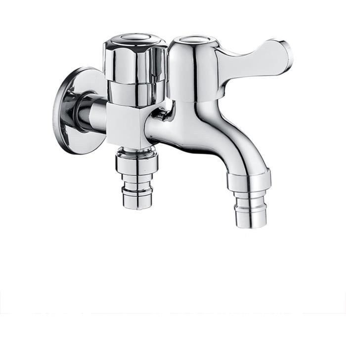 Robinet Double Sortie One In Two Out Robinet Exterieur Double Sortie En ...