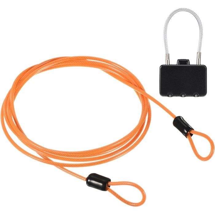 Cadenas À Combinaison 3 Chiffres À Anse Métallique De 3 Mm Avec Corde ...