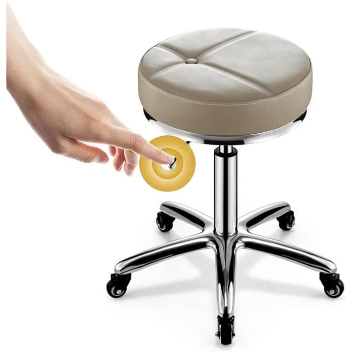 WEYE-Tabouret de Bureau Tabouret à roulettes Professionnel Rotation à ...