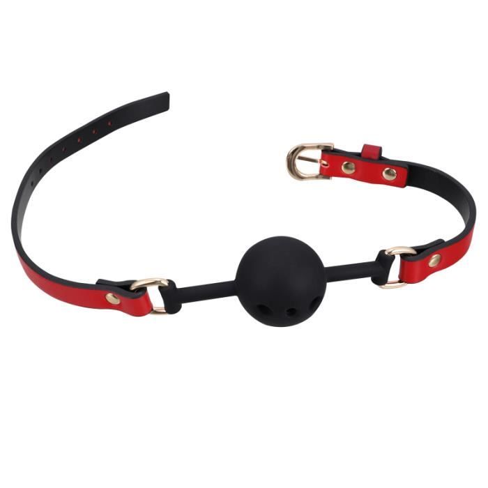 Bouchon de bouche en silicone jouet de sexe adulte ouvre-bouche respirant jouet de jeu de couple ...