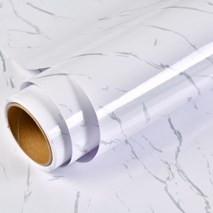 Revêtement mural adhésif en PVC effet marbre, papier peint autocollant ...