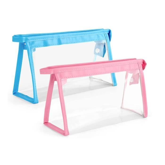Trousse Transparente Scolaire pour Examen, Sac à Crayons en Clair PVC ...