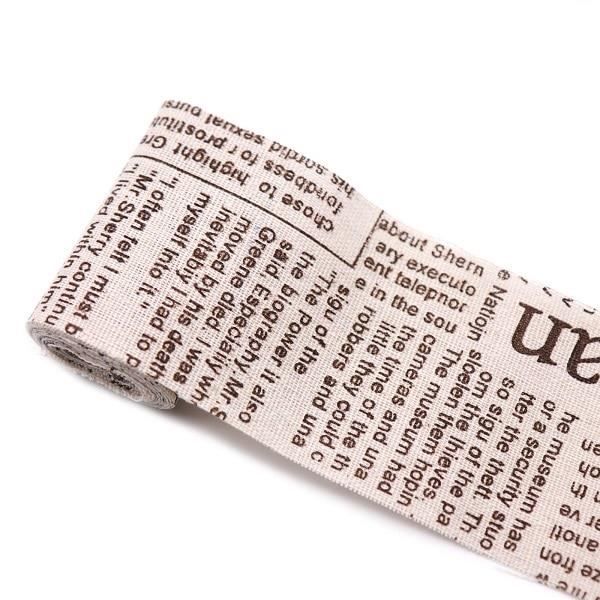 Poster -Ruban en dentelle de coton imprimé, 6.5cm x 2m, multi design ...