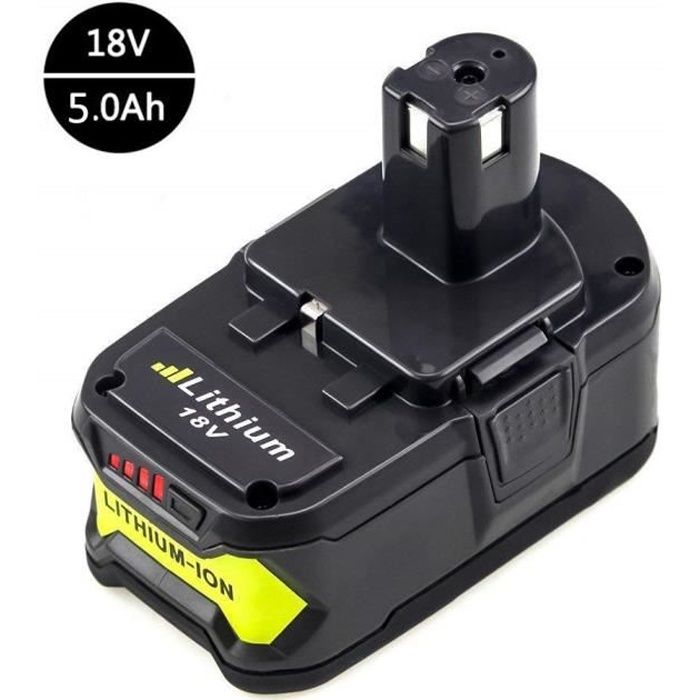 18V 5,0Ah Lithium-Ion Batterie Remplacement pour Ryobi 18V ONE + P108 ...