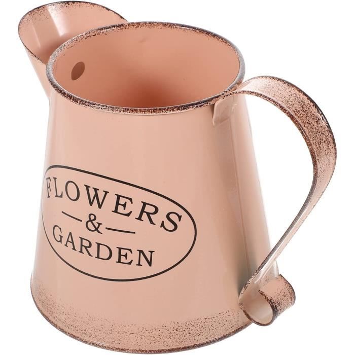 Vase En Fer Forgé Pot À Lait Ancien Pot De Fleurs En Fer Porte-Fleurs ...