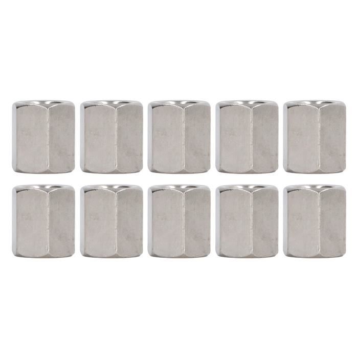 Crou D'Accouplement Hexagonal 20 Pièces Connecteur De Tige Filetée Écrou De Couplage En Acier ...