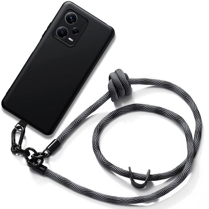 Coque - Xiaomi - Redmi Note 12 Pro Plus 5G - Noir - Bandoulière ...