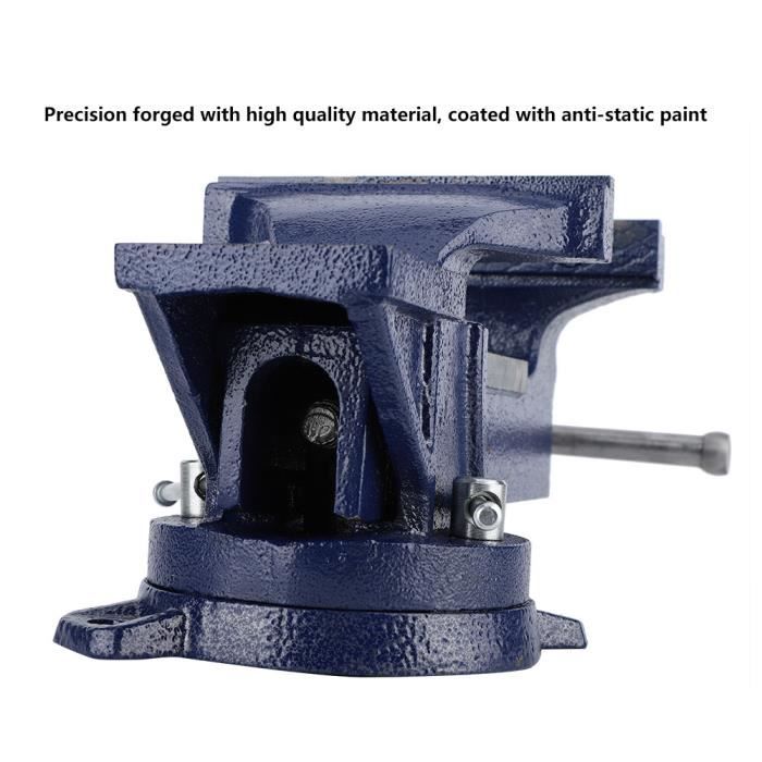 ROM Tau D'Établi Bench Vise, 5' Industrial Grade Reversible Vise 360 ...