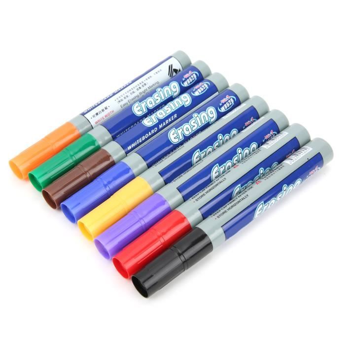 GOTOTOP marqueurs de tableau blanc de couleur 8pcs stylo tableau blanc ...