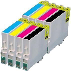 8 Moreinks Cartouches d'encre Compatibles pour Imprimante Epson Stylus ...