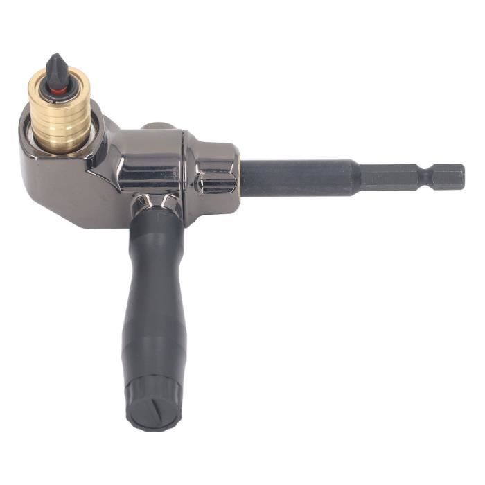 Qqmora Accessoire de perceuse à angle droit Fixation de perceuse à ...