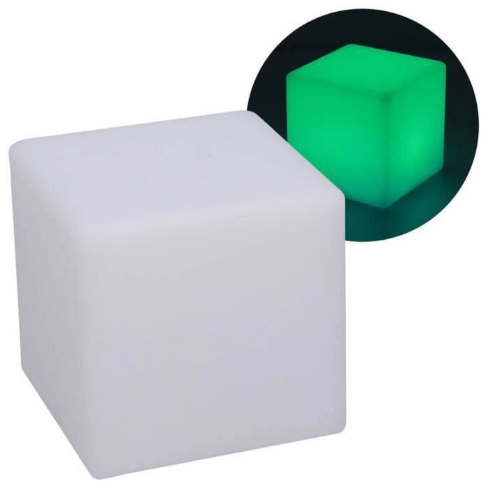 Lampe cube LED Cube Lampe Télécommande RGBW Réglable 16 Couleurs 4 Modes Veilleuse Durable pour ...