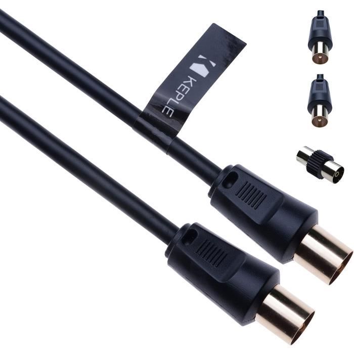 Câble Coaxial Koax D'Antenne Mâle À Mâle Connecteur Koax Hdtv Tv ...