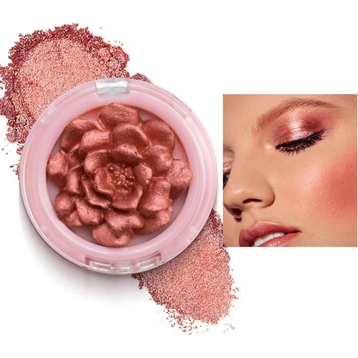 Palette De Mise En Valeur,Fard À Joues 3D Rose,Maquillage Du Visage À L ...