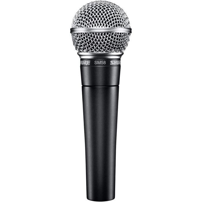 Shure Dynamic Microphone Shure Sm58-S Black And Silver, Vocal Cardiodie ...