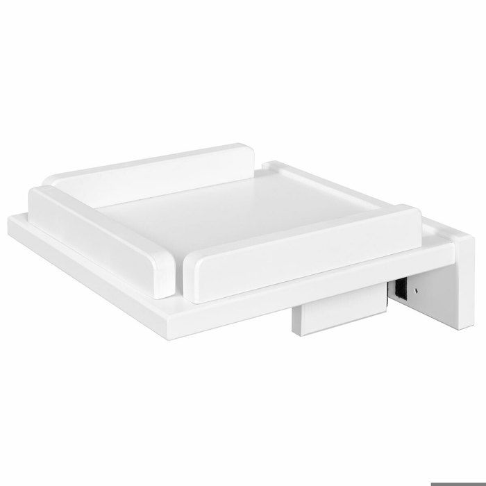 Tablette chevet pour lit Ares Blanc - Cdiscount Maison