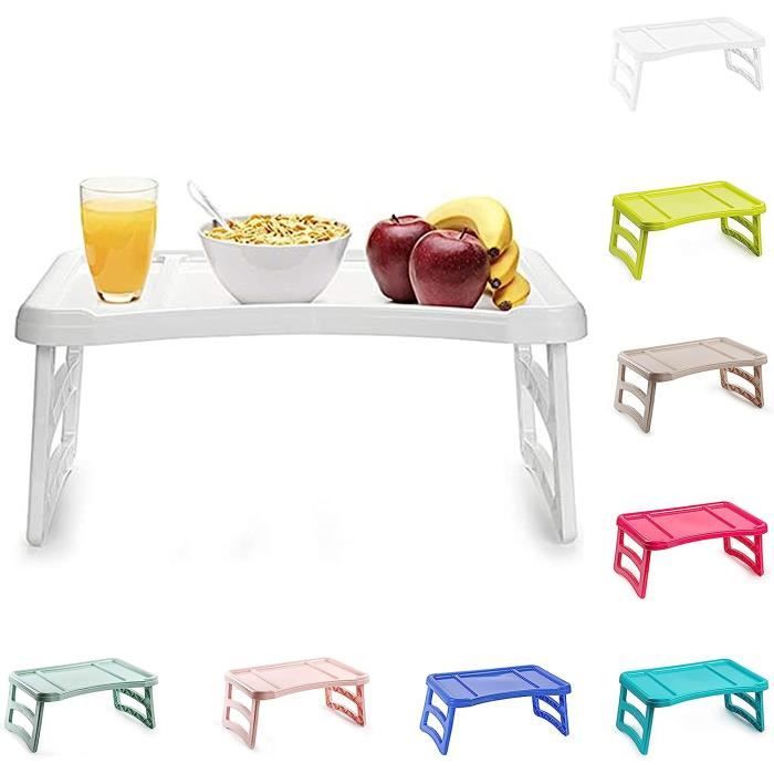 Plastific Plateau avec Pieds Table Pliante pour Petit Déjeuner ou ...