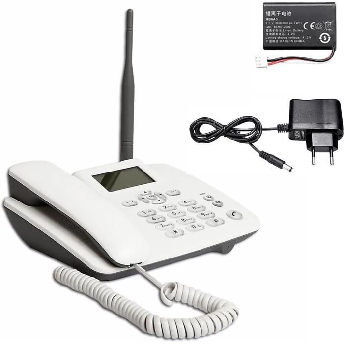 Téléphone Fixe Sans Fil 4G Support De Téléphone De Bureau Gsm 850-900 ...