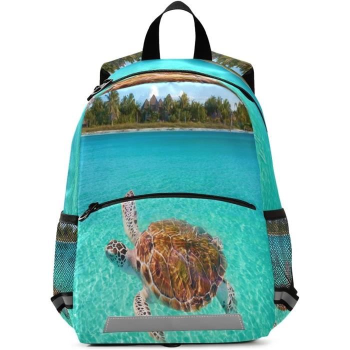 Sac À Dos Pour Enfant Motif Tortues Et Palmiers Pour Enfant[P508 ...