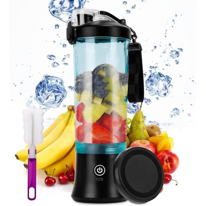 Blender Mixeur Portable, 600Ml Mixeur Smoothie Pour Shakes Et Smoothies ...
