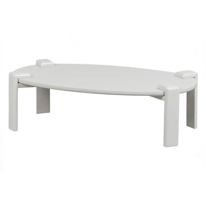 Table basse - VTWONEN - Turtle - Bois de manguier - Couleur brume ...