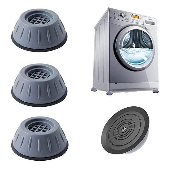 Lot de 4 patins anti-vibrations pour machine à laver ZHUODIKE - Noir ...