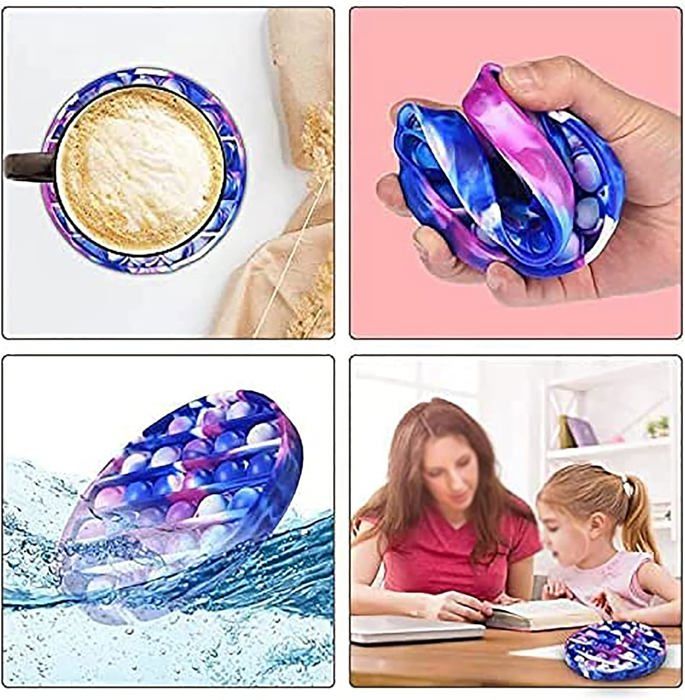 Popit Fidget Toys Pack, Pop Bubble Fidget Toys,Silicone Poppit Push It ...