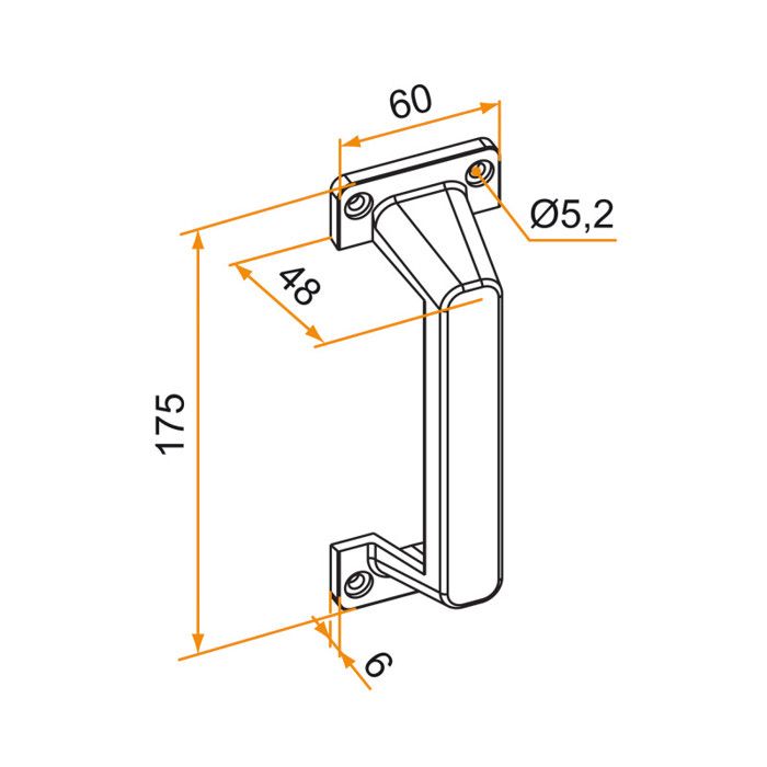 Poignée de Tirage, Blanc, pour Porte de garage, Fabrication Française ...