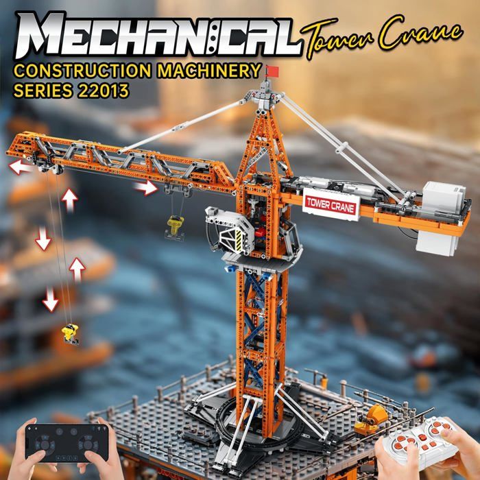 Reobrix Grue à Tour Télécommandée 22013 - Jouet de Construction pour ...