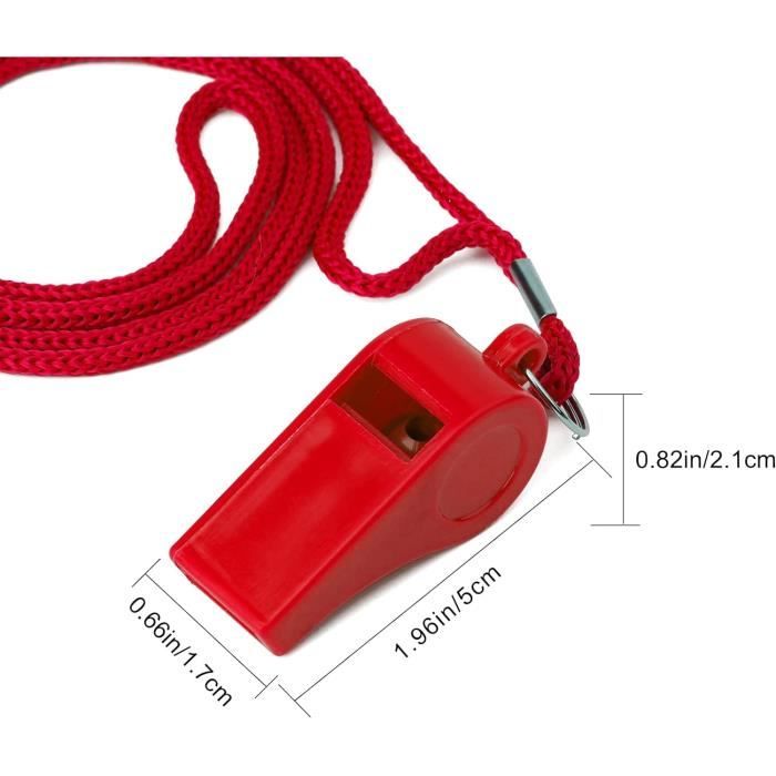 3Pcs Sifflet En Plastique Avec Lanière, Sifflet De Sport Sifflet ...