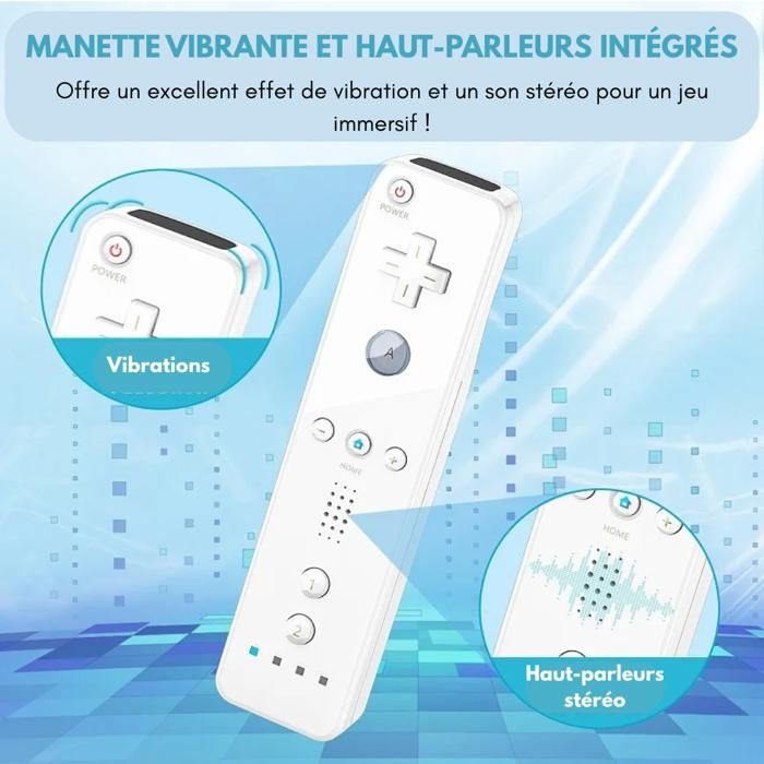 Télécommande Wiimote Compatible Nintendo Wii / Wii U – Manette Sans Fil ...