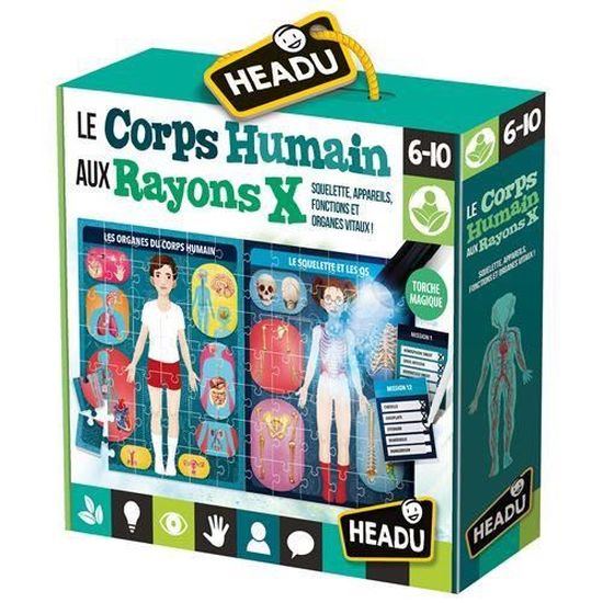 Jeu découverte Headu Le corps humain aux rayons X Multicolore ...