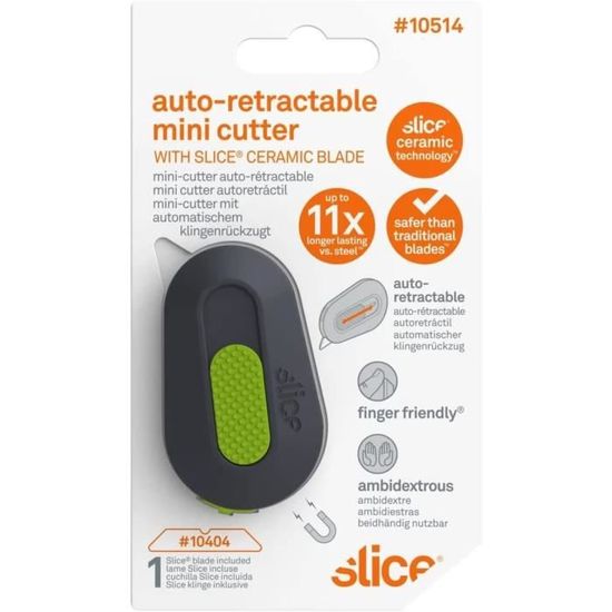 Cutter en céramique - SSS - Mini Cutter-Auto-Retractable223 - Blanc ...