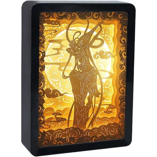 Lampe À Découper En Papier, Boîtes Lumineuses En Papier Découpé, Lampe ...