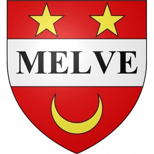 Melve 04 ville sticker blason écusson autocollant adhésif - Taille : 17 ...