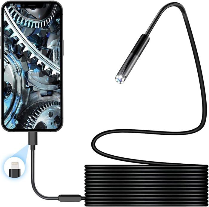 Endoscope 1080P Wifi Caméra Endoscopique, Sonde Étanche Ip67 De 7,9Mm ...