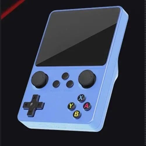 Console de jeu vidéo rétro R35S - Bleu - 64GB - Système Linux - Écran ...