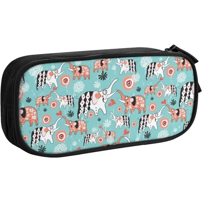Trousse À Crayons Double Couche Avec Fermeture Éclair Pour Garçons Et ...